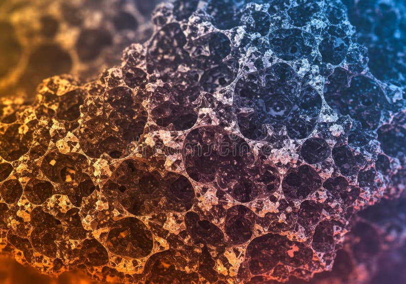 Detailed Close-Up of Porous Material Surface Texture Stock Illustration ...