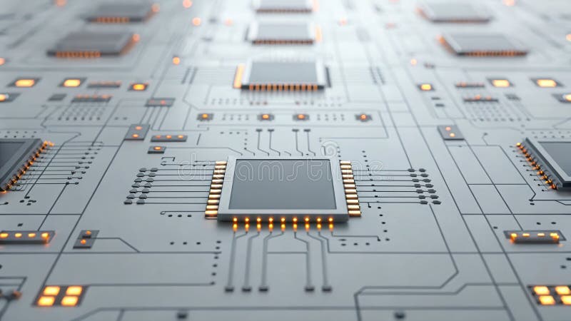 Detailed Close-up of a Printed Circuit Board Showcasing Innovative ...