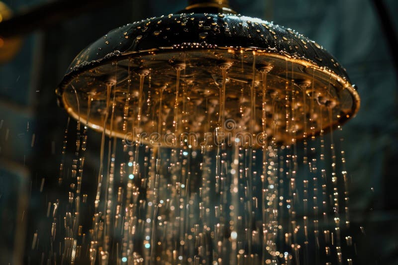 Detailed Close Up of a Rain Shower Head, Ideal for Bathroom Design ...