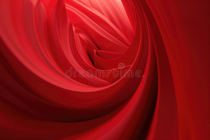 Detailed Close-up of a Red Swirl Design, Ideal for Graphic Design ...