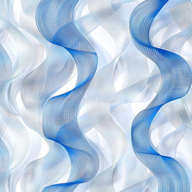 A Detailed Close-up Reveals a Blue and White Mesh Pattern Characterized ...