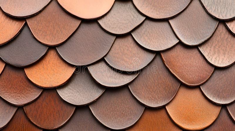 Brown and Tan Overlapping Scale Pattern Texture Background Stock ...