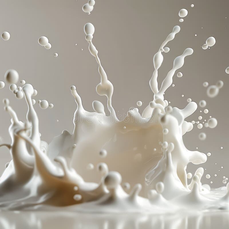 Milk Splash Close-Up stock illustration. Illustration of intricate ...