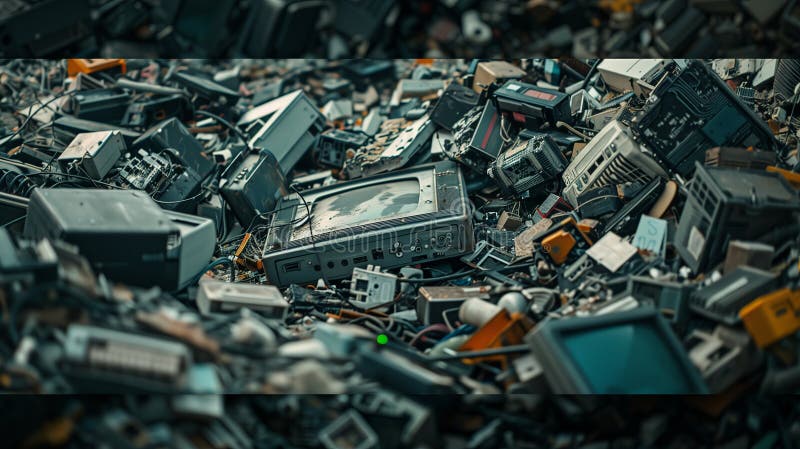 Broken Laptops E Waste Pile Stock Photos - Free & Royalty-Free Stock ...