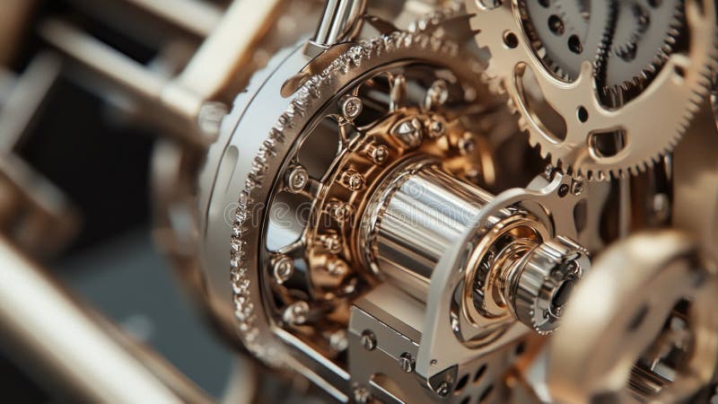 Intricate Gear Mechanism stock illustration. Illustration of iron ...