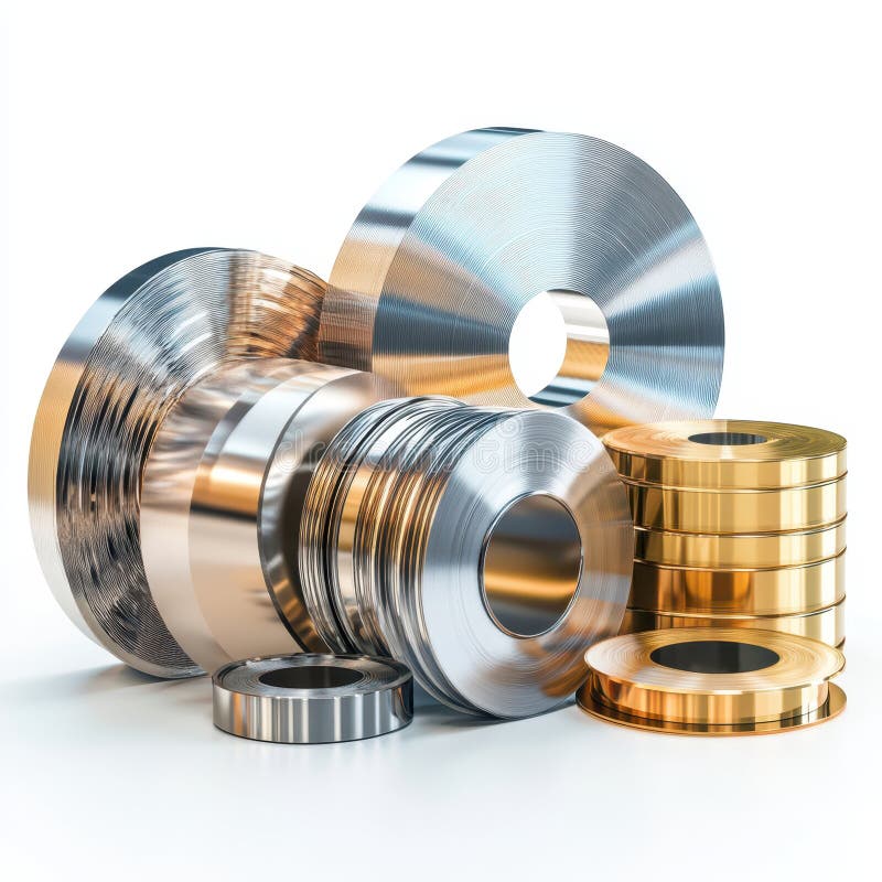 A Detailed Close-up Showcasing a Mixture of Metallic Objects Alongside ...