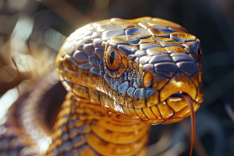 Detailed Close Up Snake Statue Suitable Various Design Projects Stock ...