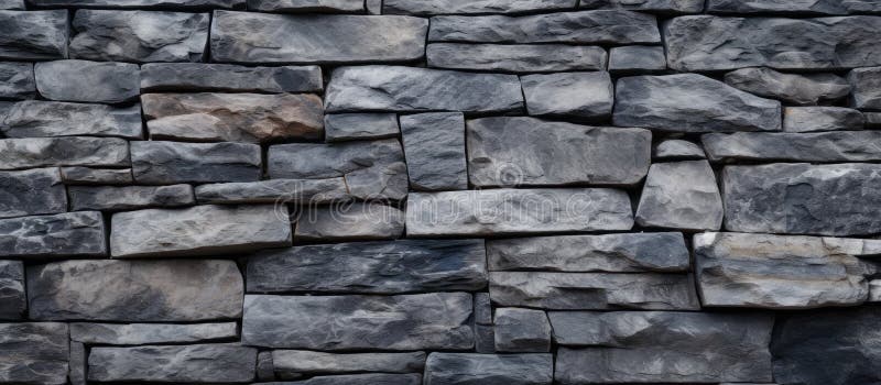 Detailed Close Up of a Stone Wall Displaying Intricate Brickwork ...