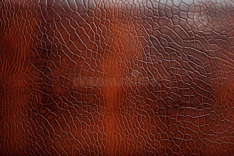 Detailed Close-Up of Textured Brown Leather with an Intricate Pattern ...