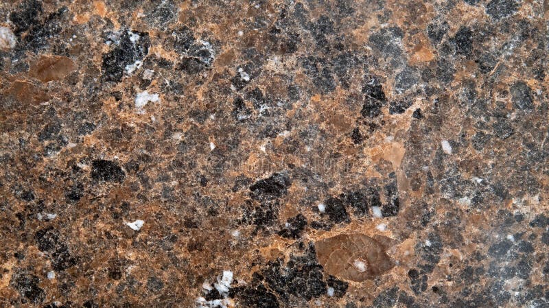 Detailed Close-up of Textured Granite Surface with Various Minerals and ...