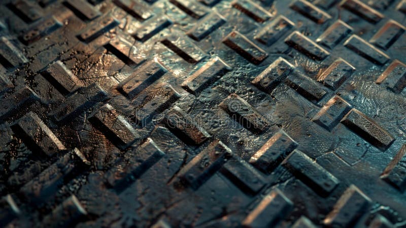 Metal Surface Pattern Squares Stock Photo - Image of background ...