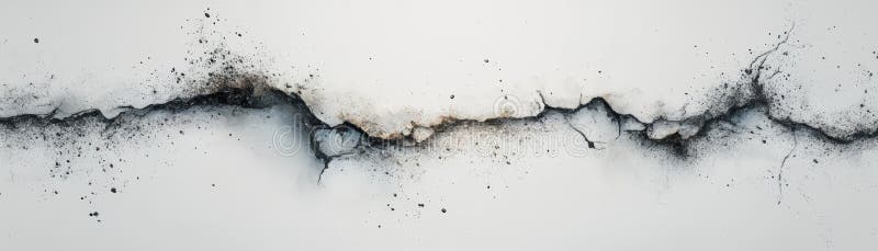 A Detailed Close-up of a Textured Surface Featuring a Dramatic Crack ...