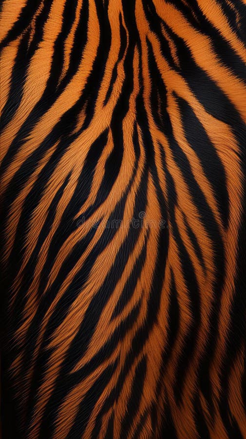 Close-up of a Tiger Fur Texture, Detailed Animal Pattern. Wildlife and ...