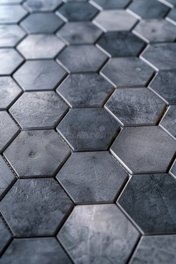 Detailed Close Up of Tiled Floor with Hexagon Pattern, Suitable for ...