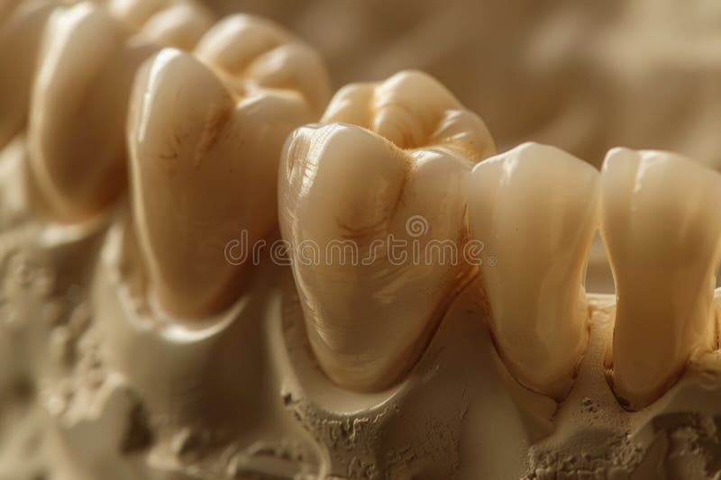 Detailed Close Up Tooth Model Suitable Dental Concepts Stock Photos ...