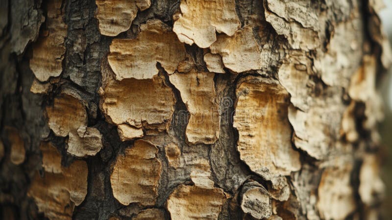 Detailed Close Up of Tree Bark Texture Stock Illustration ...