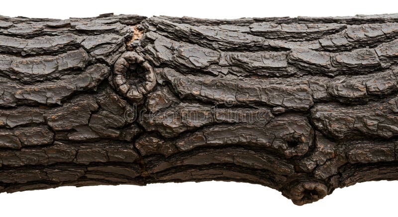 Detailed Close Up of a Tree Branch on White Background Stock Photo ...