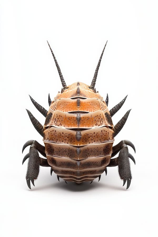 A Detailed Closeup of a Unique Armored Insect Showcasing Intricate ...