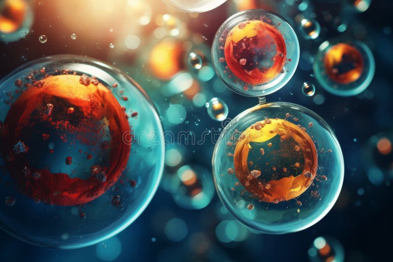 Detailed Close-up View of Bacteria Microorganisms Under High-powered ...