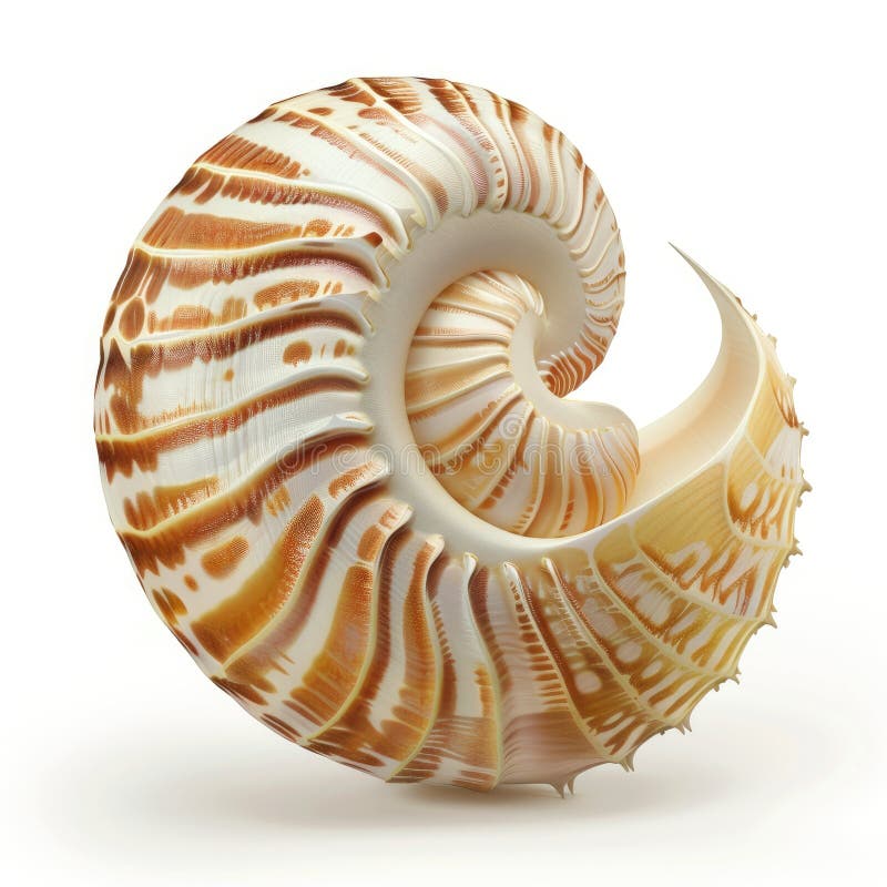 Stunning Nautilus Shell Spiral, Ocean Treasure, Detailed Macro ...