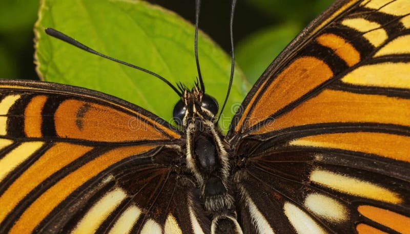 Close-up of a Butterfly Wing, Showcasing Intricate Patterns. Stock ...