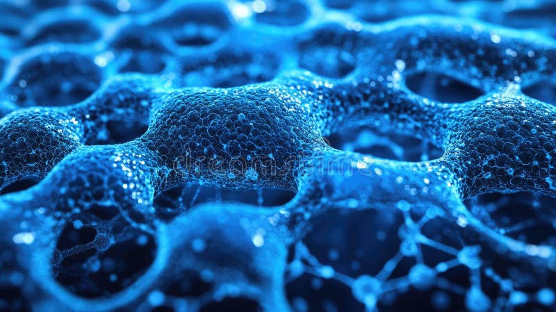 Detailed Close-up View of a Complex Cellular Structure Stock ...