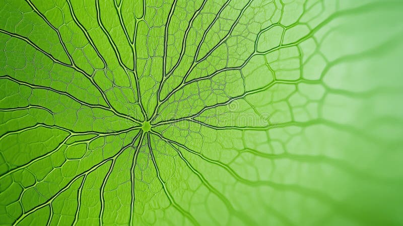 Detailed Close-up View of Green Algae Under Microscope. Intricate ...