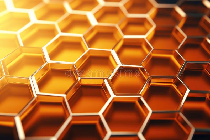 Detailed Close Up View of a Honeycomb Pattern. Perfect for Backgrounds ...