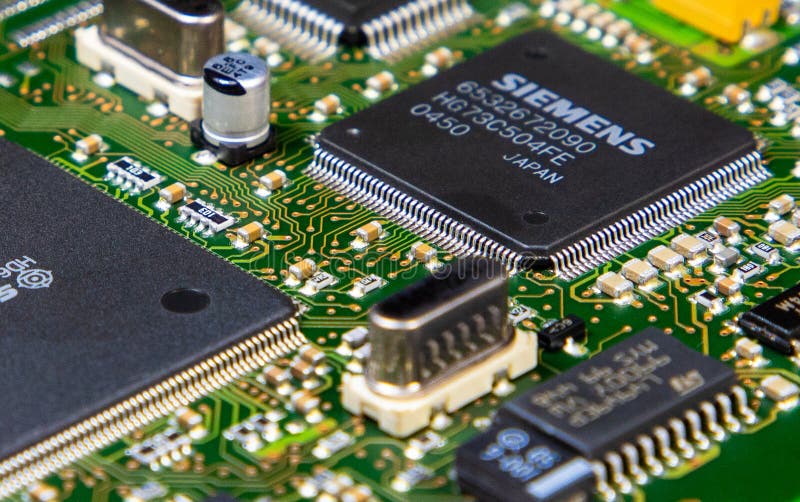 Detailed, Close-up View of the Inner Components of a Computer Editorial ...