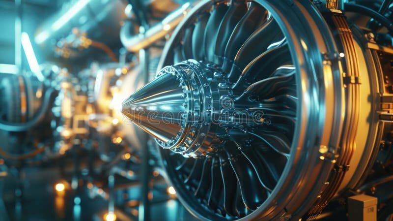 Detailed View Jet Engine Suitable Aviation Concepts Stock Photos - Free ...
