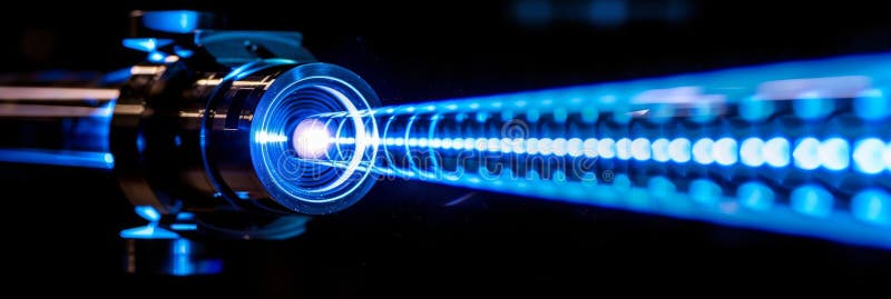 Detailed Close Up View of a Precision Laser Level Tool in Operation for ...