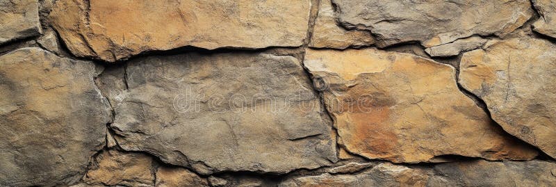 A Detailed Close Up View of a Rock Wall that Features Many Rocks Stock ...