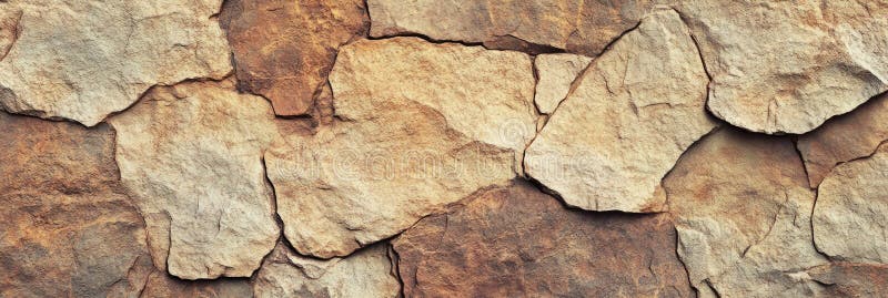A Detailed Close Up View of a Rock Wall that Features Many Rocks Stock ...