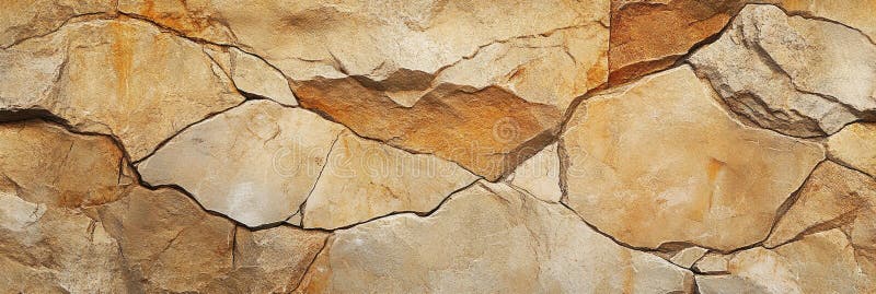 A Detailed Close Up View of a Rock Wall that Features Many Rocks Stock ...