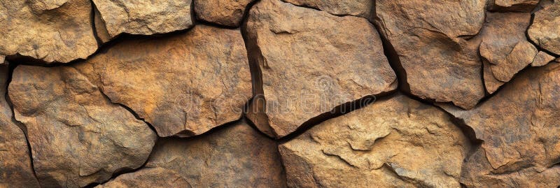 A Detailed Close Up View of a Rock Wall that Features Many Rocks Stock ...