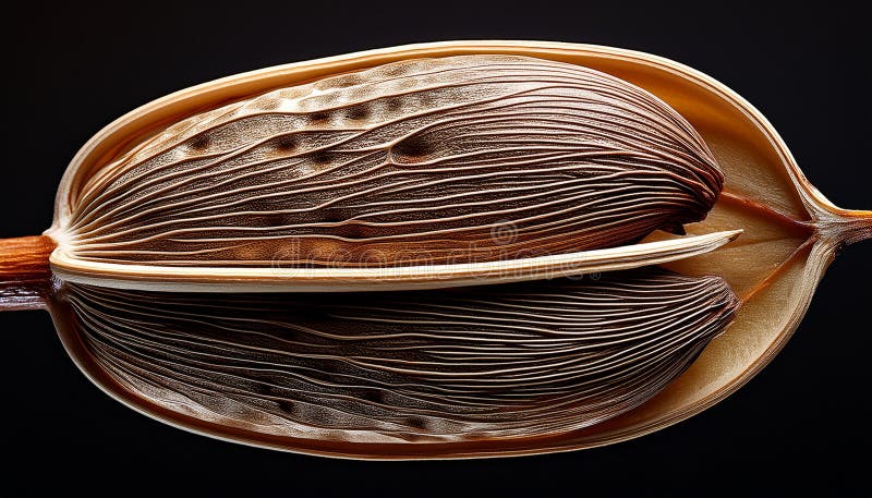 Detailed Close-Up View of a Seed Pod Showcasing Intricate Textures and ...
