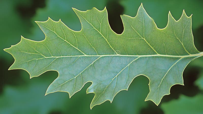 Detailed Close Up View Single Oak Leaf Stock Photos - Free & Royalty ...