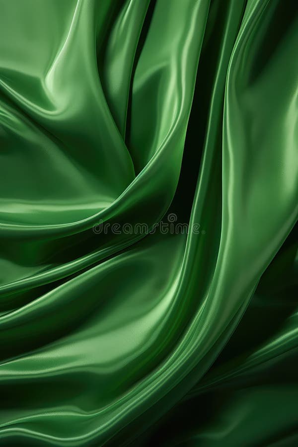 Close Up View of Green Fabric Texture Stock Illustration - Illustration ...