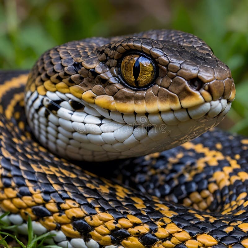 Detailed Close-Up of Wagner S Viper: Triangular Head and Vibrant Scale ...