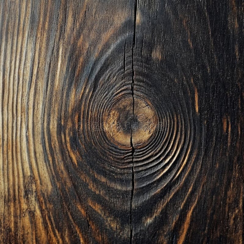 Detailed Close Up Weathered Wooden Surface Distinctive Grain Patterns ...