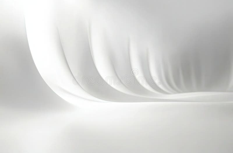 A Detailed Close Up of a White Sheet of Paper Casting a Shadow on it ...