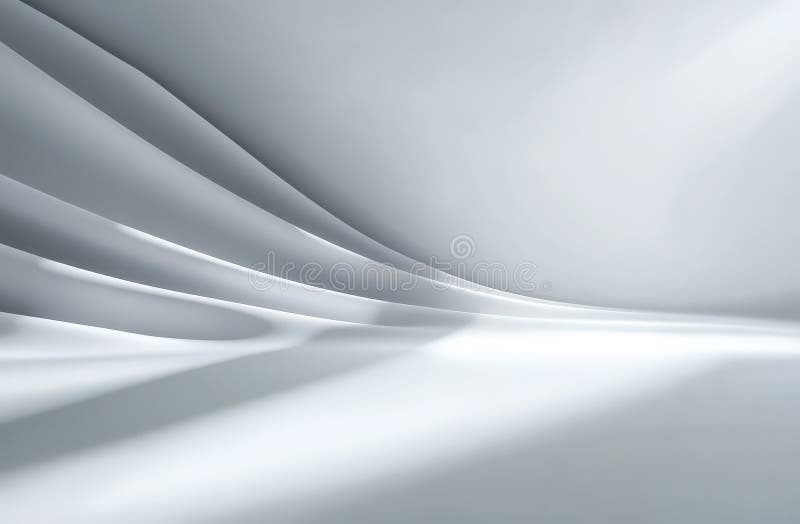 A Detailed Close Up of a White Sheet of Paper Casting a Shadow on it ...