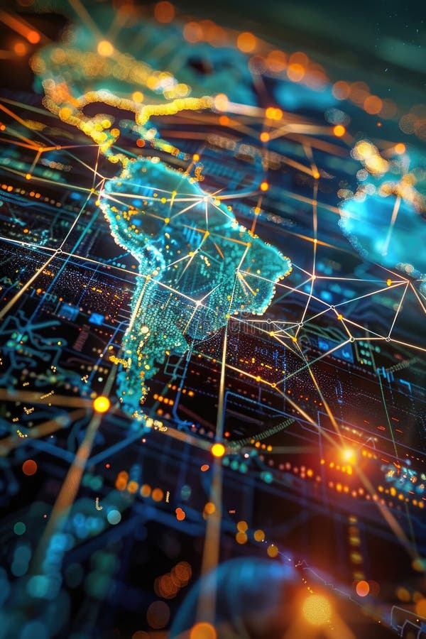 Detailed Close Up of a World Map, Suitable for Educational Purposes ...