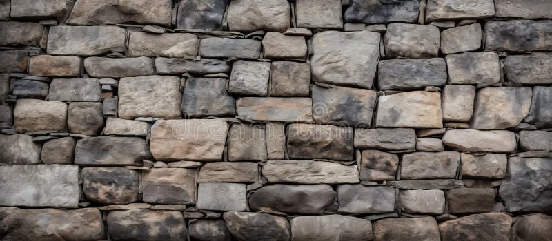 Detailed Closeup of Brickwork Pattern on Stone Wall Stock Photo - Image ...