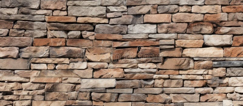 A Close Up of a Stone Wall with a Lot of Bricks Stock Image - Image of ...
