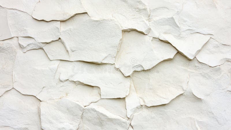 Detailed Closeup of Cracked White Wall Texture, a Study in Weathered Surfaces and Architectural ...