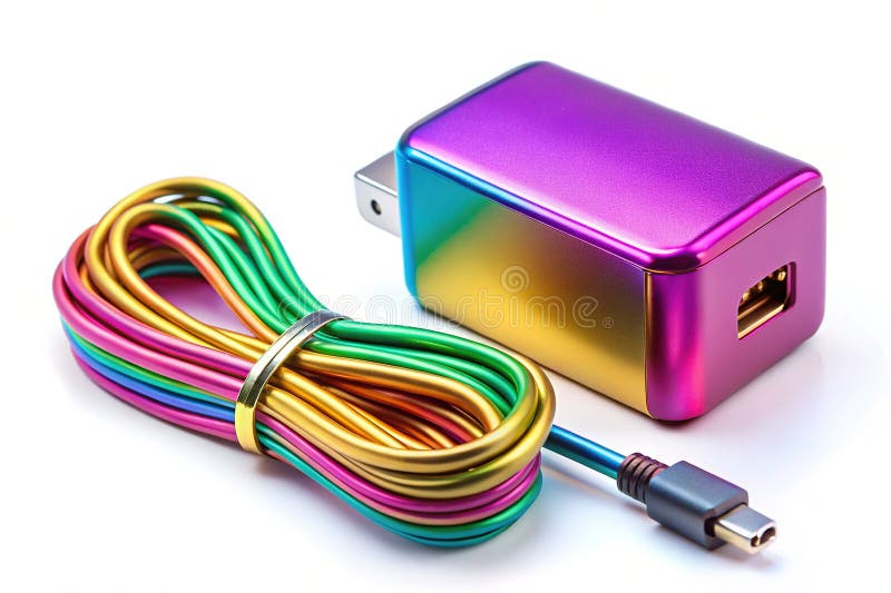 A Detailed CloseUp Look at a Modern Laptop Charger Power Adapter ...