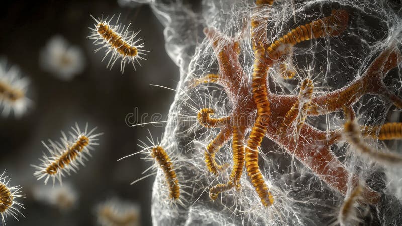 Detailed Closeup of Lungworms in a Cat S Lungs Veterinary Study ...
