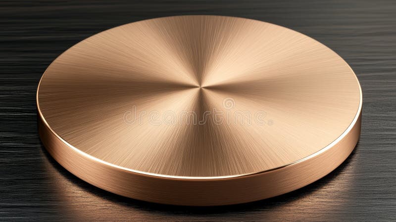 Detailed Closeup, Metallic Disc on a Flat Surface â€ Exploring Texture ...
