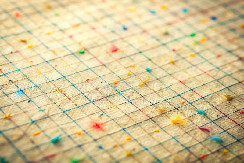 Detailed Closeup of OffWhite Recycled Graph Paper a Study in Texture ...
